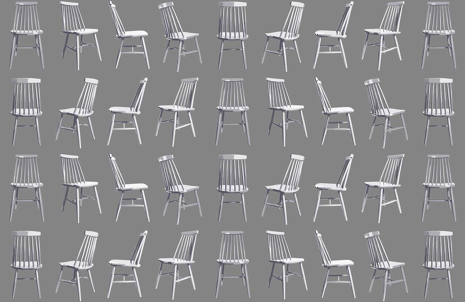 Mid Century Modern Chairs Surface Design - Colin Walton